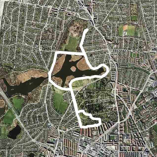 Walking route in Capital Region of Denmark | Walking Map