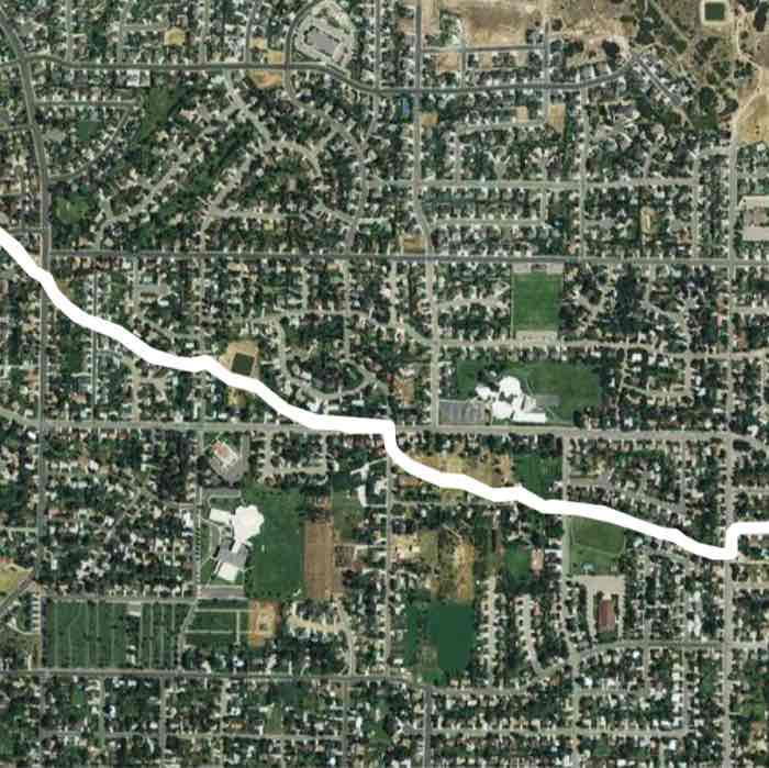 Bingham canal trail in Utah | Walking Map