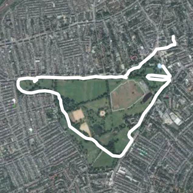 Clapham Common 5K in England | Walking Map