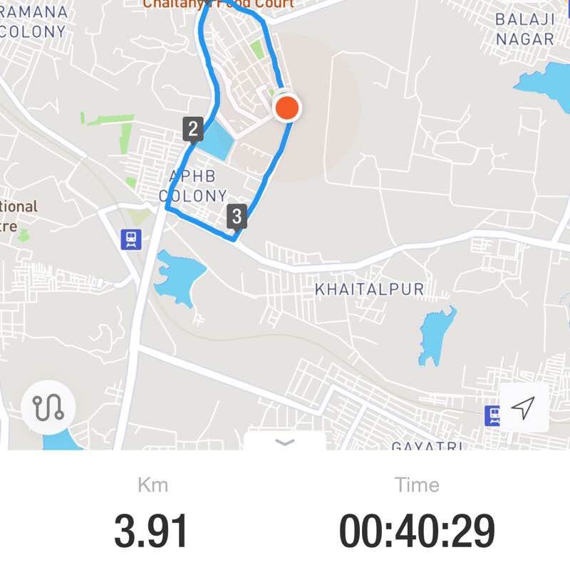KPHB Phase 5 RT 00001 Walk Trail - Kukatpally, Hyderabad, India | Pacer