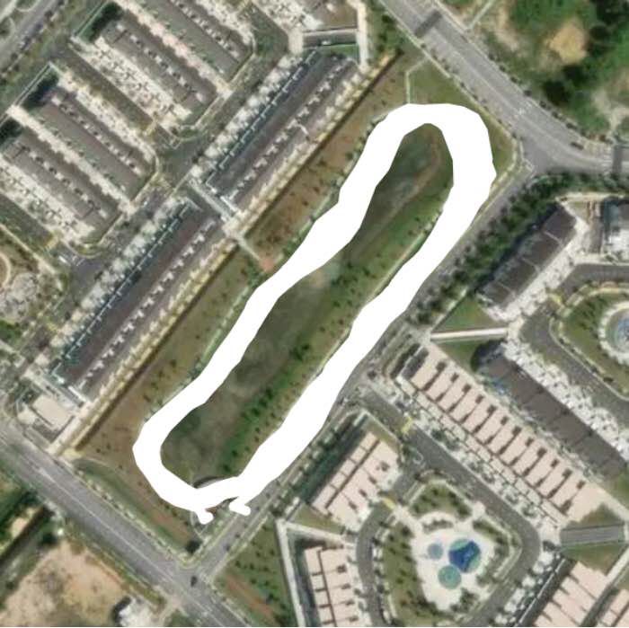 Taman TTDI Palm Groove Walk Trail - Kajang, Selangor, Malaysia | Pacer