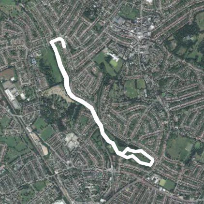 Arnos grove park run in England | Walking Map