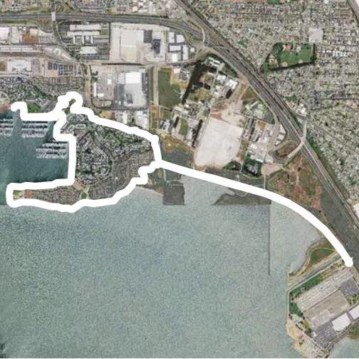 Bay Trail - Marina Bay to Pt. Isabel park | Walking Map
