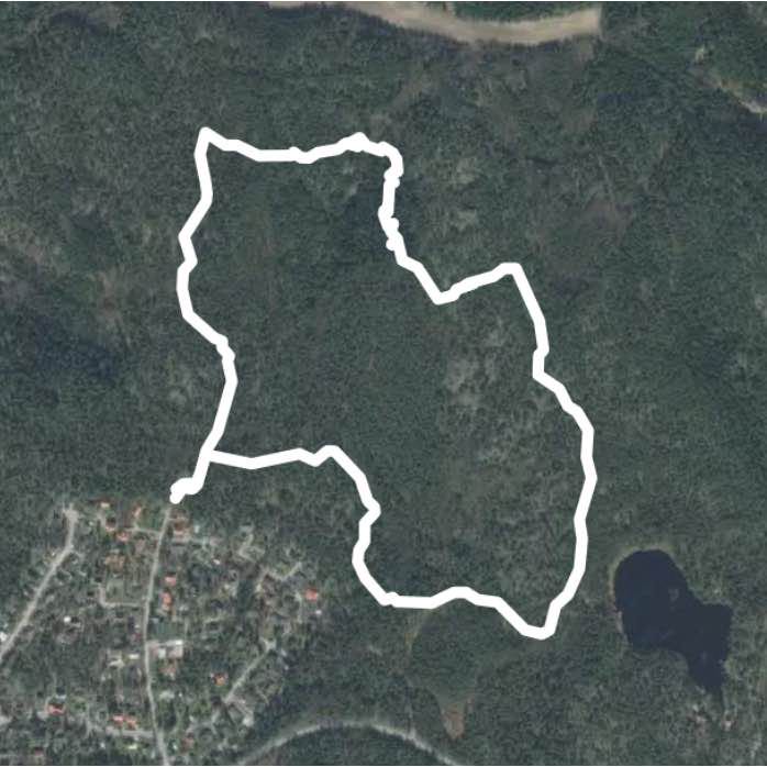 The Thorn forest Snuggans trail in Stockholms län | Walking Map