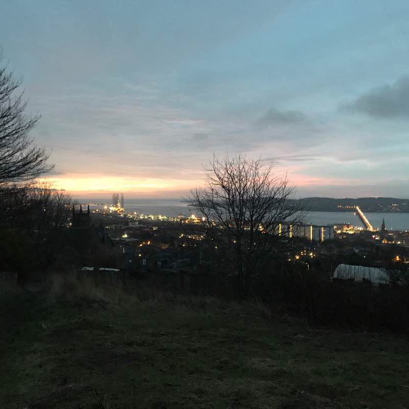 Dundee/law Hill in Scotland | Walking Map