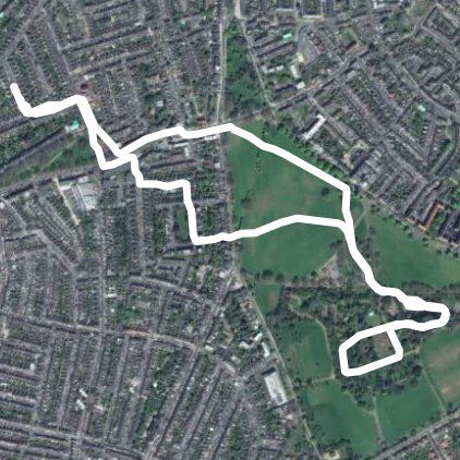 Peckham rye 25 mins Run Trail - South Camberwell, London, England | Pacer