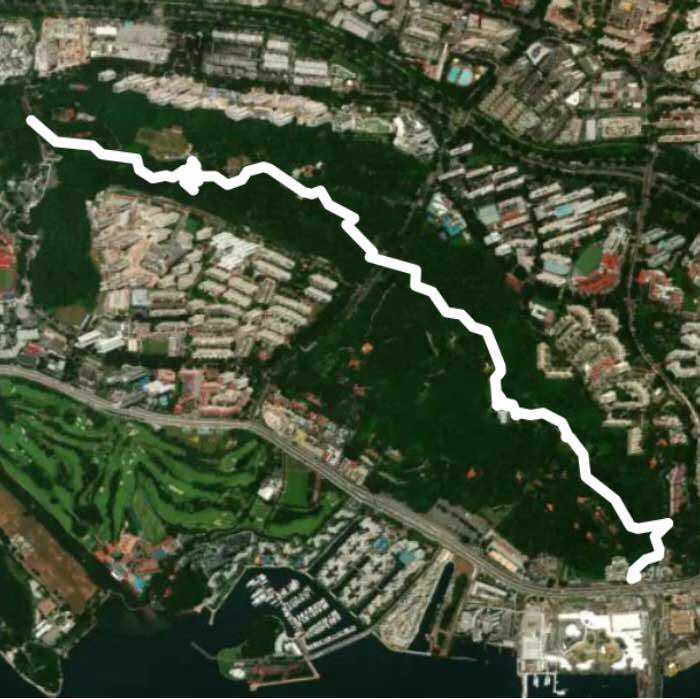 Hort park to mount faber peak | Walking Map