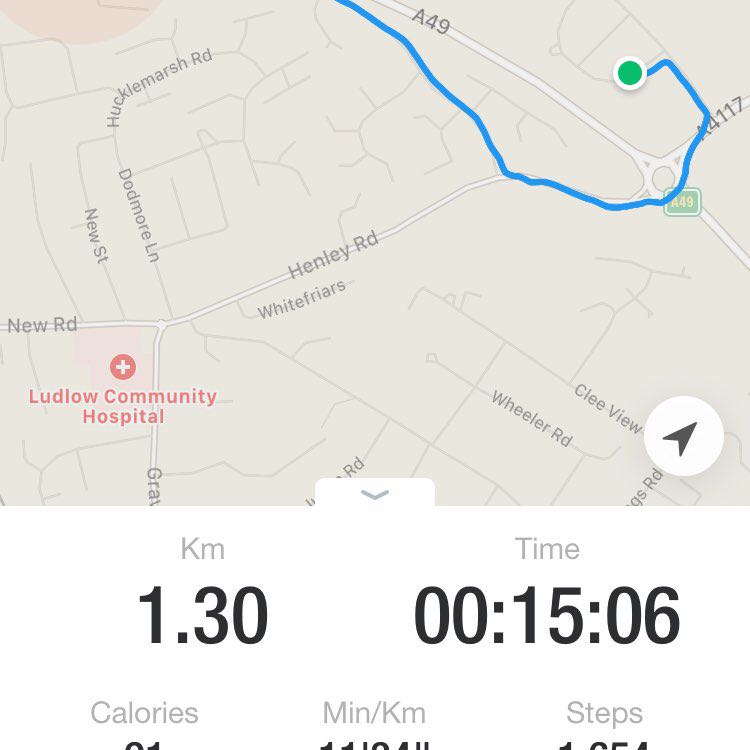 8.77 Km Route in SY8 2BJ, Ludford, Ludlow, Shropshire, England, United ...
