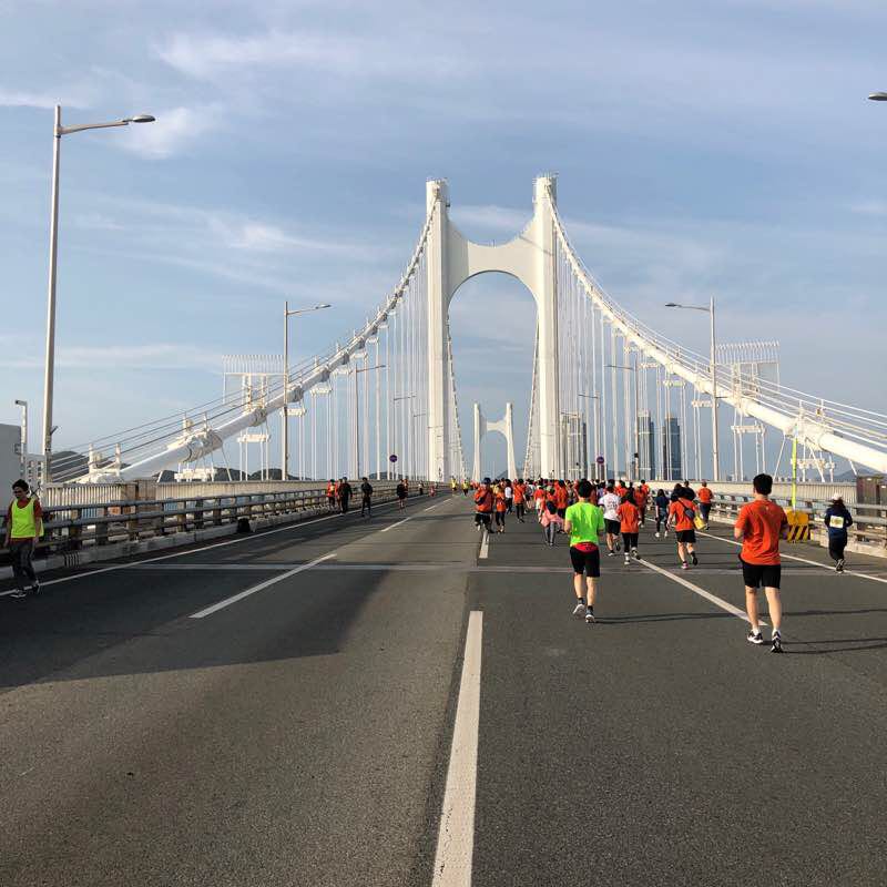 Busan Sea Marathon-Gwangan Bridge in Busan | Walking Map