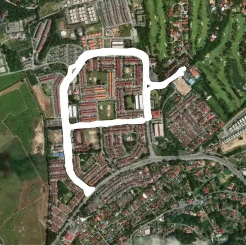 saujana impian | Walking Map