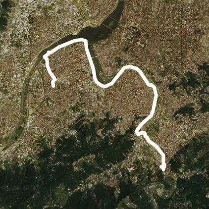 Xindian Bitan to Banqiao Fuzhong in New Taipei City | Walking Map