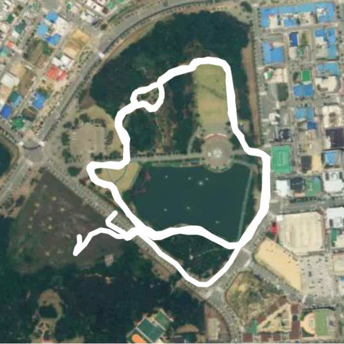 Sendero del parque del lago o-chang Caminar - Cheongju, Chungcheong del ...