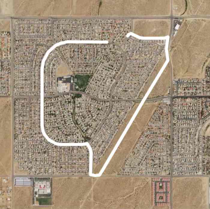 Reno’s loop/desert straight | Walking Map