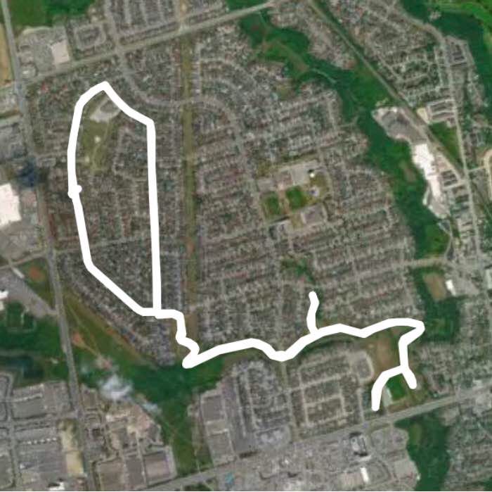 Mapes Park---Rainbow Park Walk - Vaughan, Ontario, Canada | Pacer