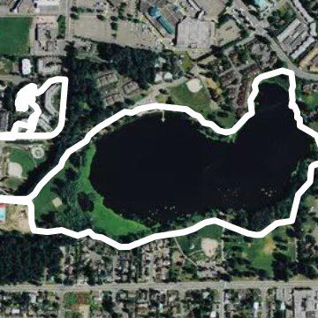 Circle around Mill Lake at Mill Lake Park, Abbotsford, British Columbia ...