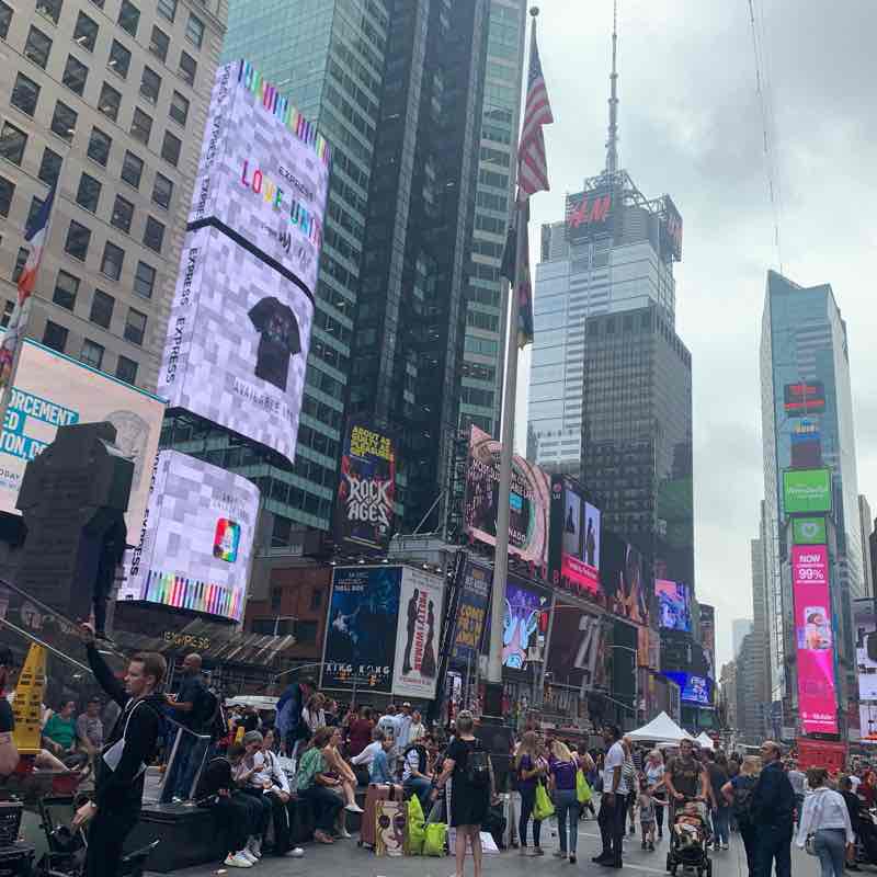 Timing in Times Square & Broadway Walk - New York City, New York, USA ...