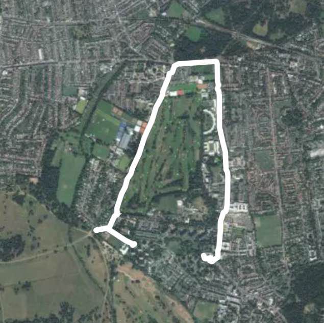 Roehampton in England | Walking Map