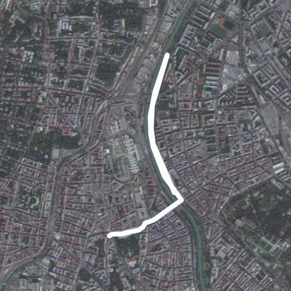 Donaukanal in Wien | Walking Map