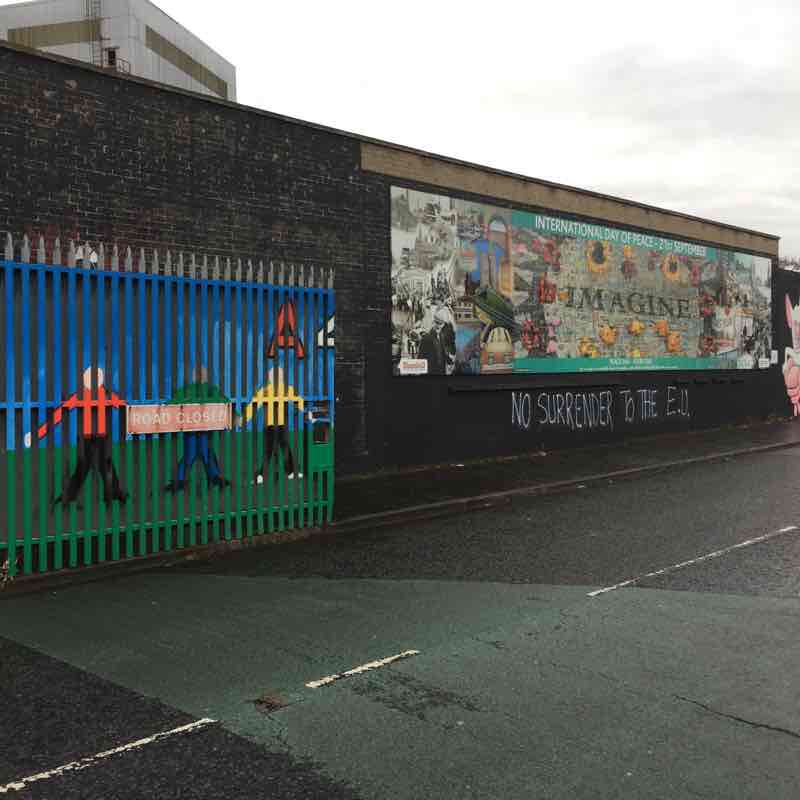 Peace Walls Belfast in Northern Ireland | Walking Map