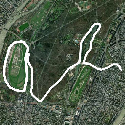 Racecourse of Longchamp / Lakes of Auteuil Run Trail - Paris, France ...
