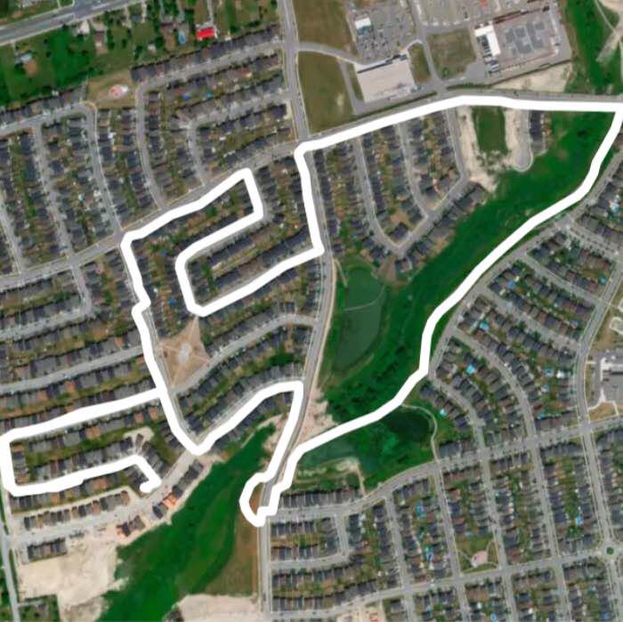 Route 1 Walk Trail - Bradford West Gwillimbury, Ontario, Canada | Pacer