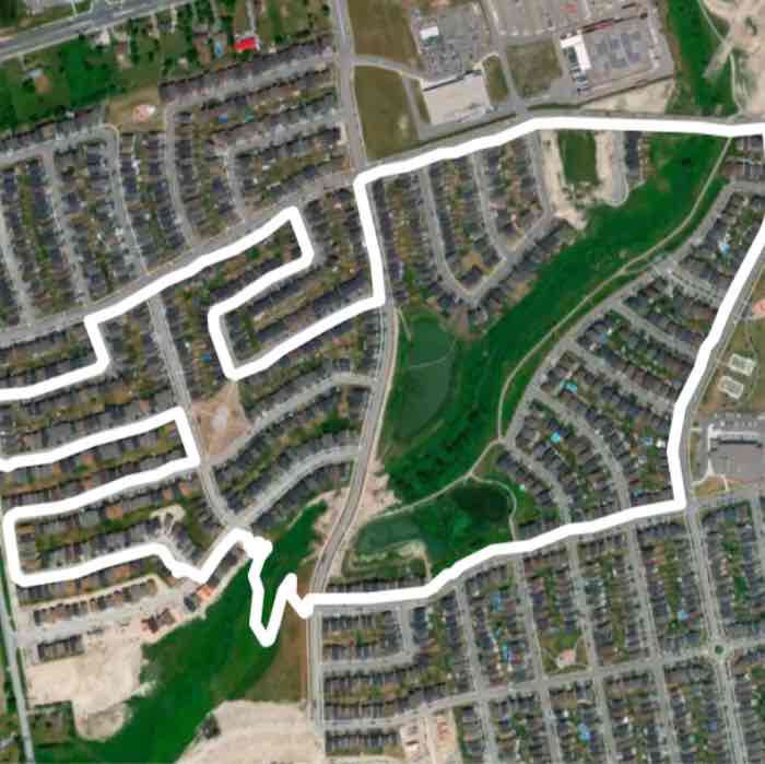 Route 4 Walk Trail - Bradford West Gwillimbury, Ontario, Canada | Pacer