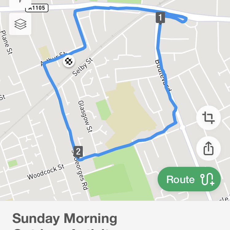 Flyover route | Walking Map