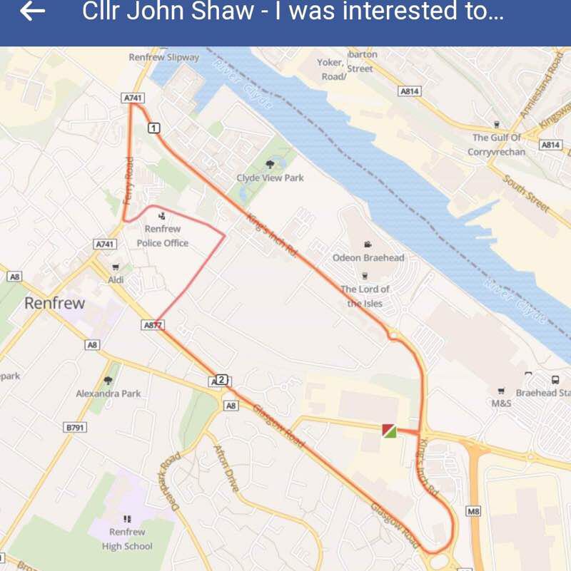 Breahead Cycle Path in Scotland | Walking Map