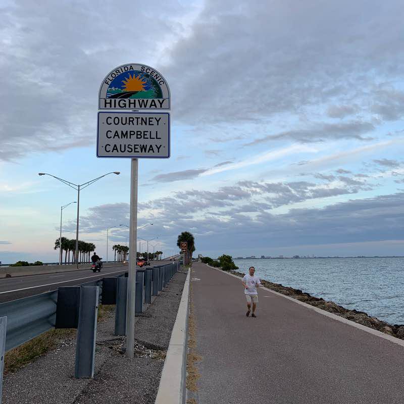 10 K at The Courtney Campbell Causeway Walk Trail - Tampa, Florida, USA ...