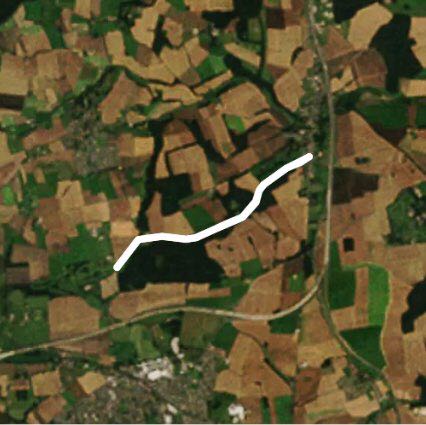 Parlington route to Aberford | Walking Map