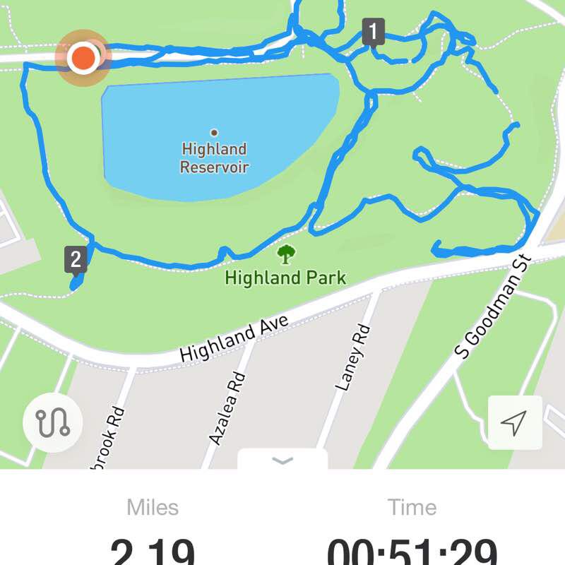 Highland Park in New York | Walking Map
