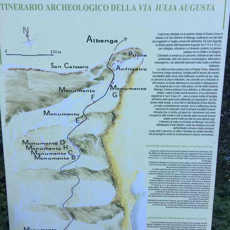 Strada romana Julia Augusta in Liguria | Walking Map