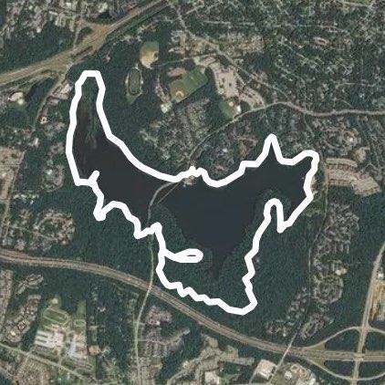 Lake johnson in North Carolina | Walking Map