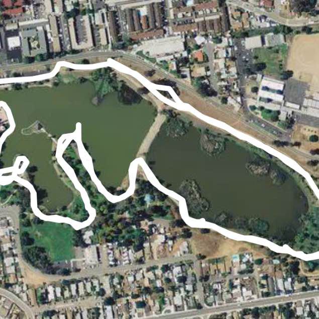 Lindo Lake county park in California | Walking Map