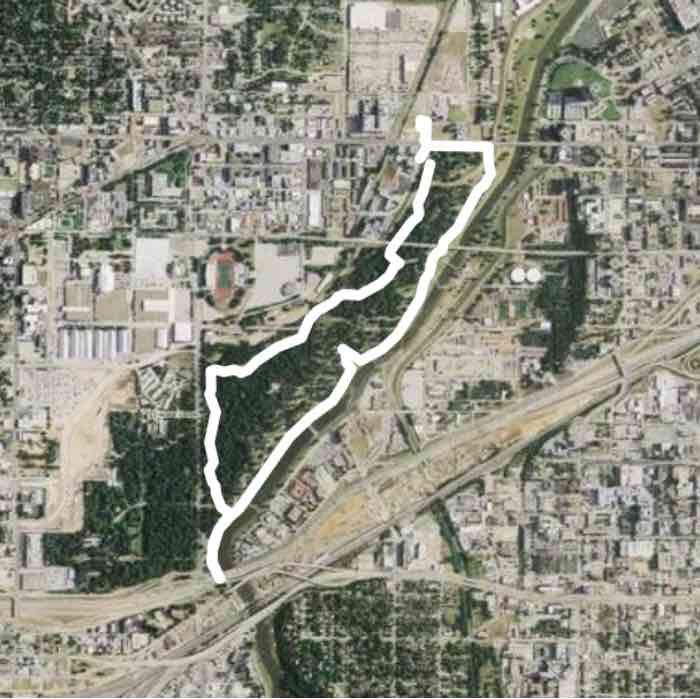 Trinity Loop in Texas | Walking Map