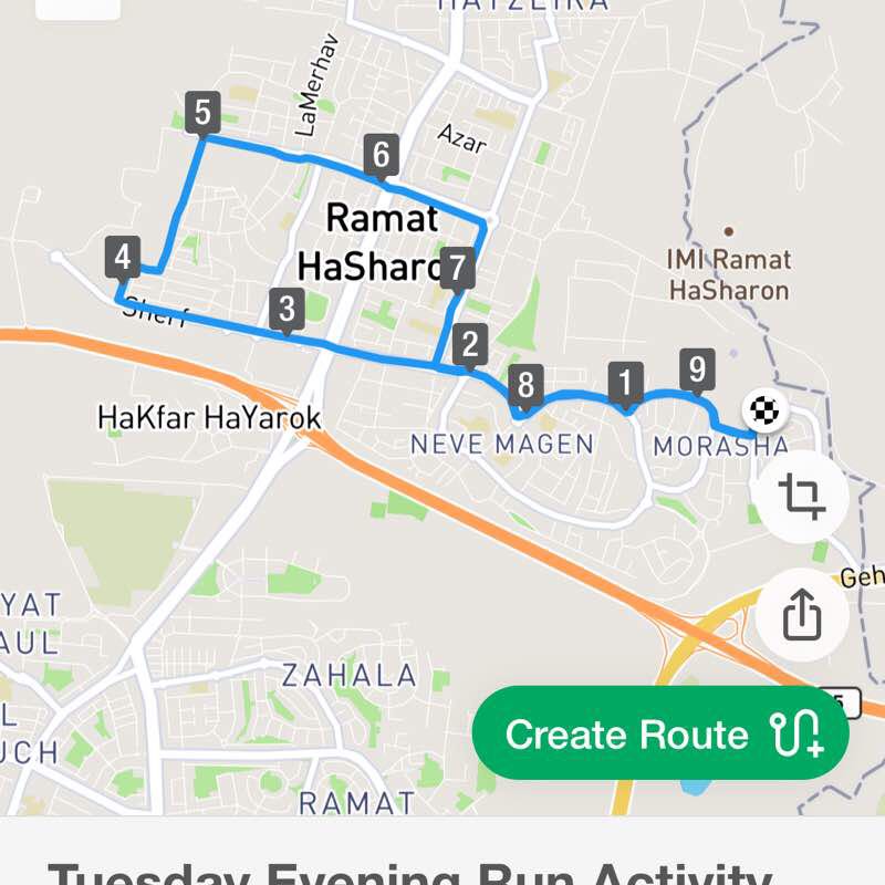 Ramat Hasharon | Walking Map