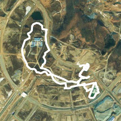 Wonju Enterprise City Sammaru y Winter Park in Gangwon-do | Walking Map