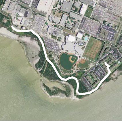 Tamucc walk/bike trail - Corpus Christi, Texas, USA | Pacer