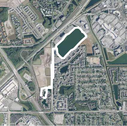 Millenia Lake in Florida | Walking Map