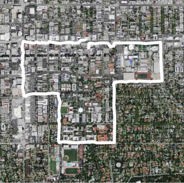 CalTech, South Lake Ave and, Pasadena City College in California ...