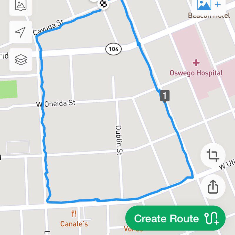 Liberty To Eighth Walking Map 9288