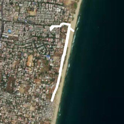 Thiruvanmiyur Beach in Tamil Nadu | Walking Map