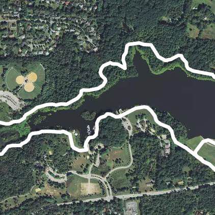 Centennial Park Lake Loop in Maryland | Walking Map