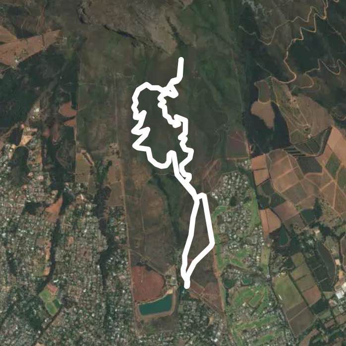 Helderberg nature reserve in Western Cape | Walking Map