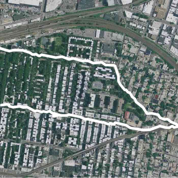 Sunnyside gardens/woodside loop in New York | Walking Map