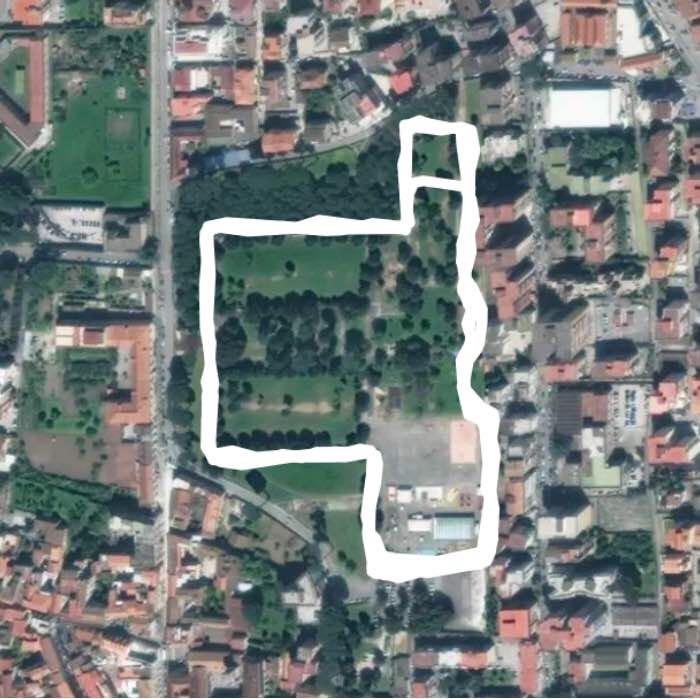 Well park alias refugee camp in Aversa | Walking Map