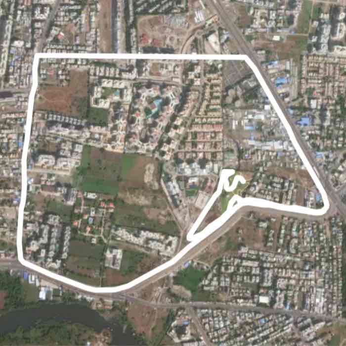 Park Street / Kalewadi phata Correr Camino - Wakad, Pimpri, India | Pacer