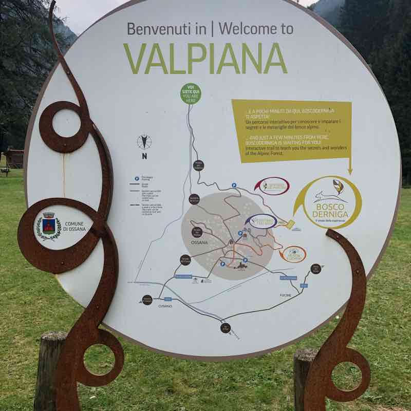 Valpiana - Malga - SAS Cascade Waterfall | Walking Map