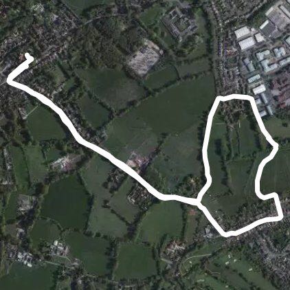 One a run Trail - Barkham, Wokingham, England | Pacer