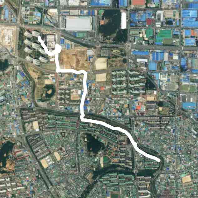 Gwell City Area Percorso a piedi - Cheongju, Nord Chungcheong, Corea ...